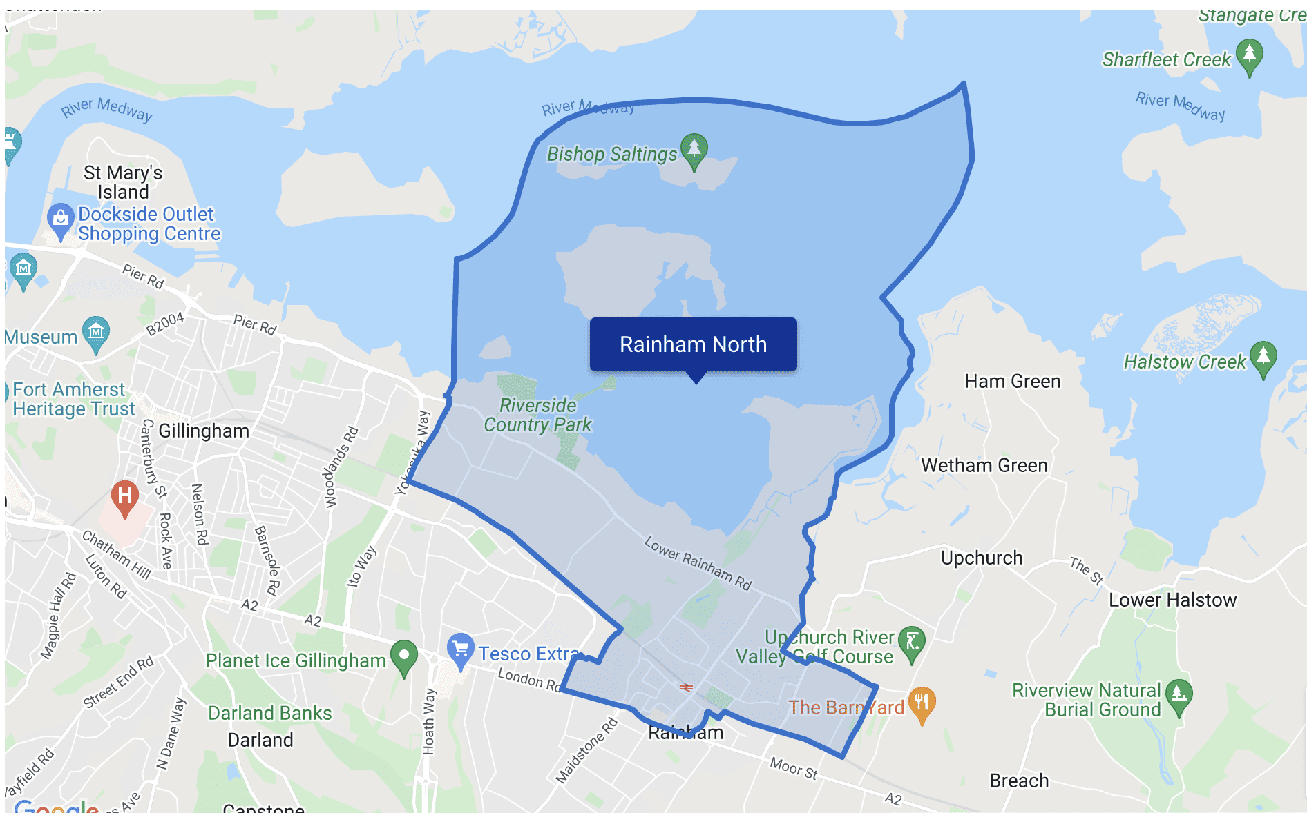 Medway’s most dangerous places- ranked by violent and sexual crimes ...